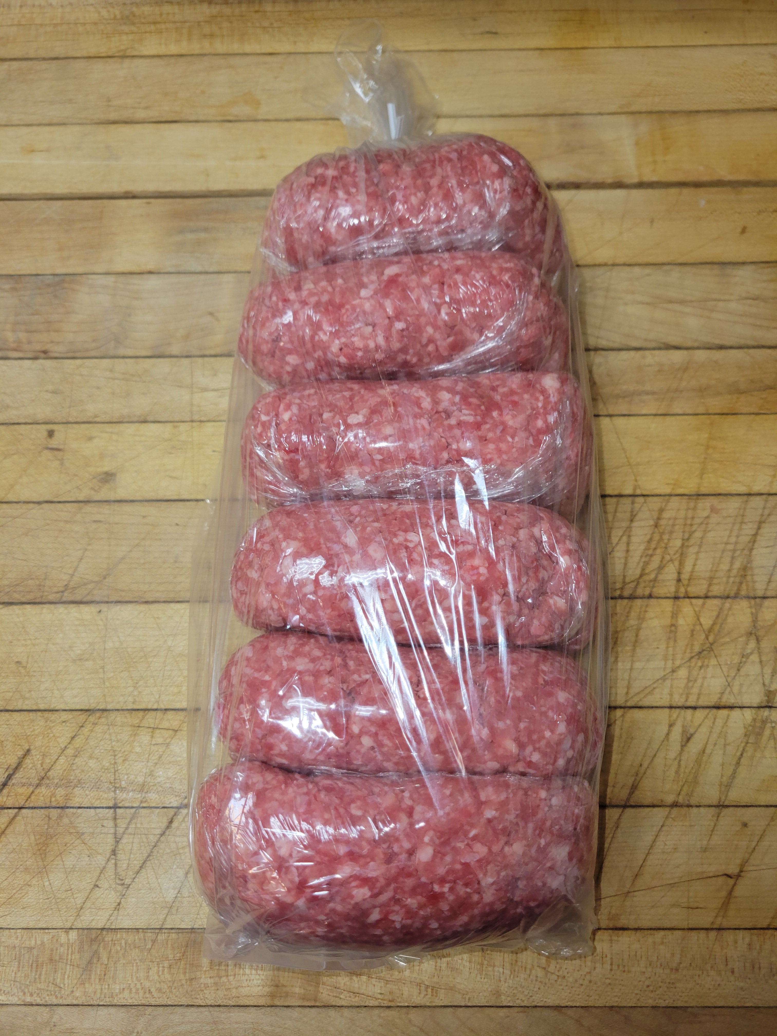 (6) 1 Pound Ground Chuck – Barb and Patty's Butcher Palace